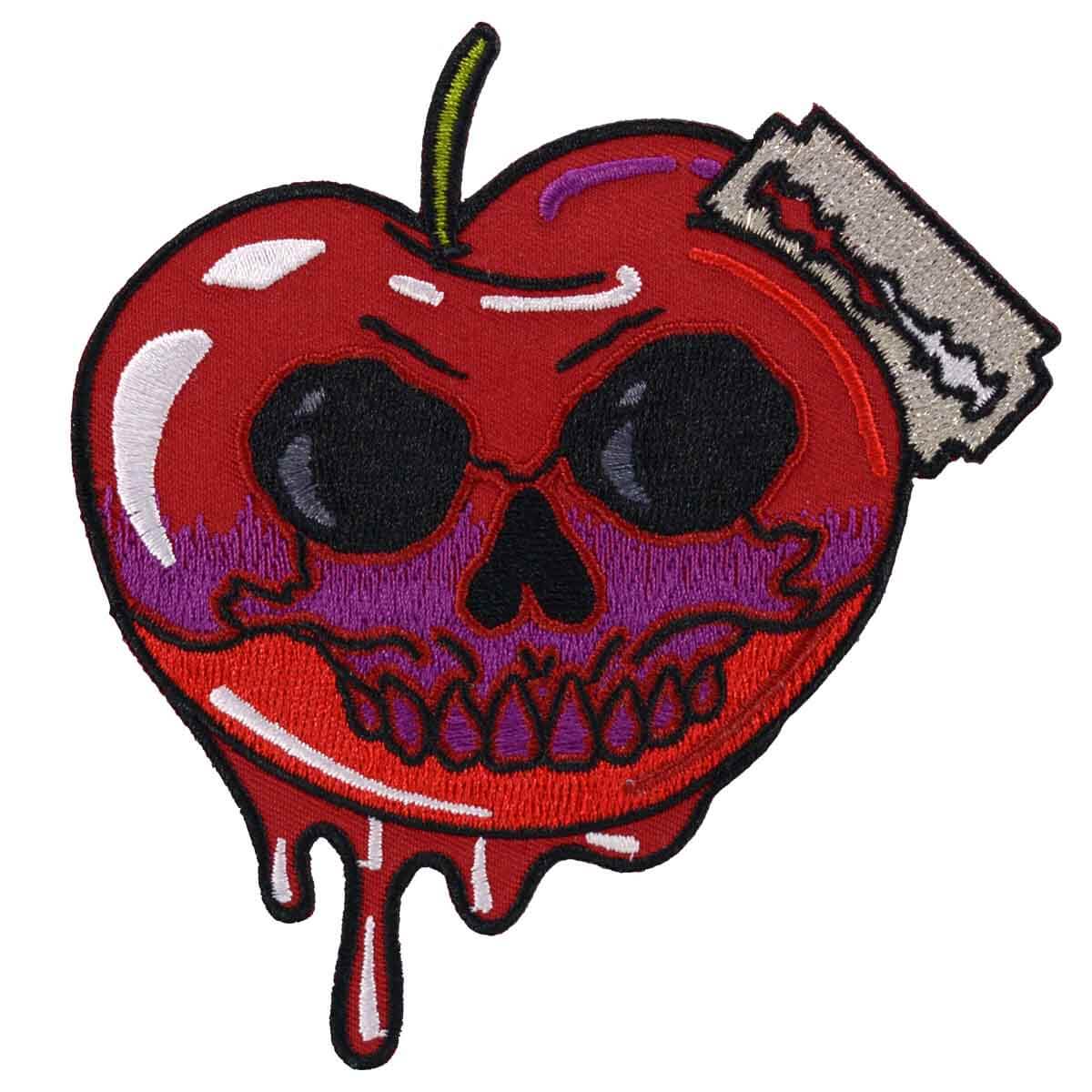 Candy Apple Razor Patch Kreepsville 666 Iron On Embroidered Gothic ...