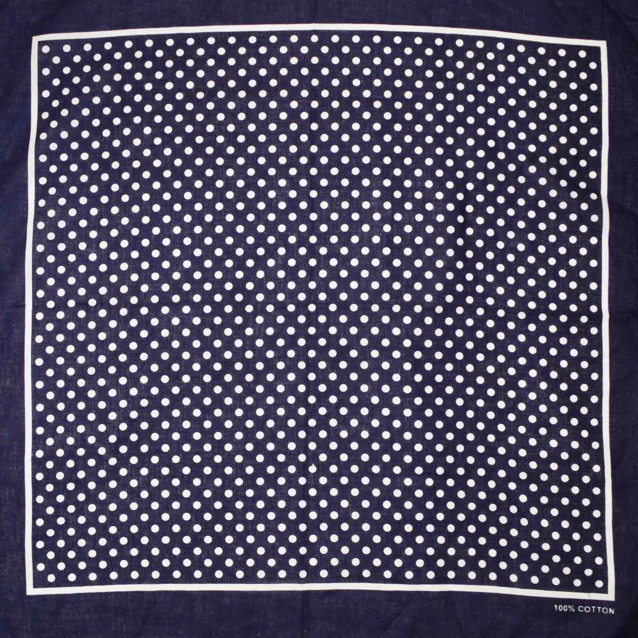 Navy Blue Polka Dot Bandana Atomic Cherry Retro Rockabilly Australia
