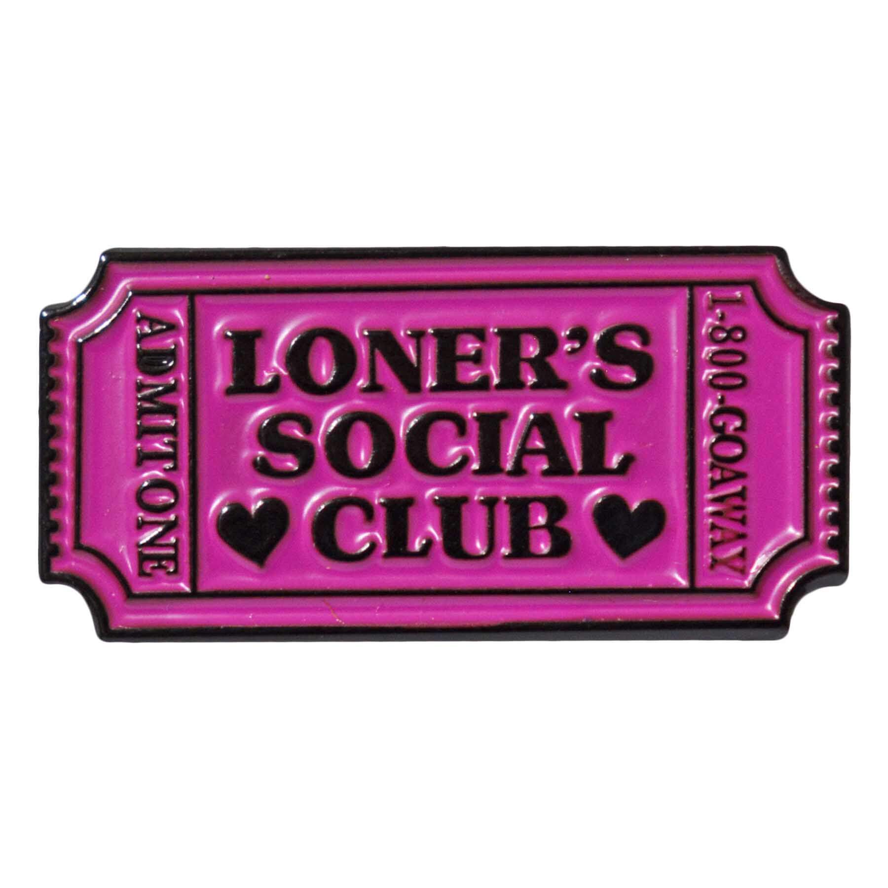 Enamel Pin - Loners Social Club – Atomic Cherry