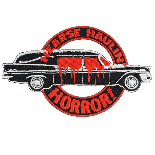 Hearse Haulin Horror Patch Gothic Horror Hearse – Atomic Cherry