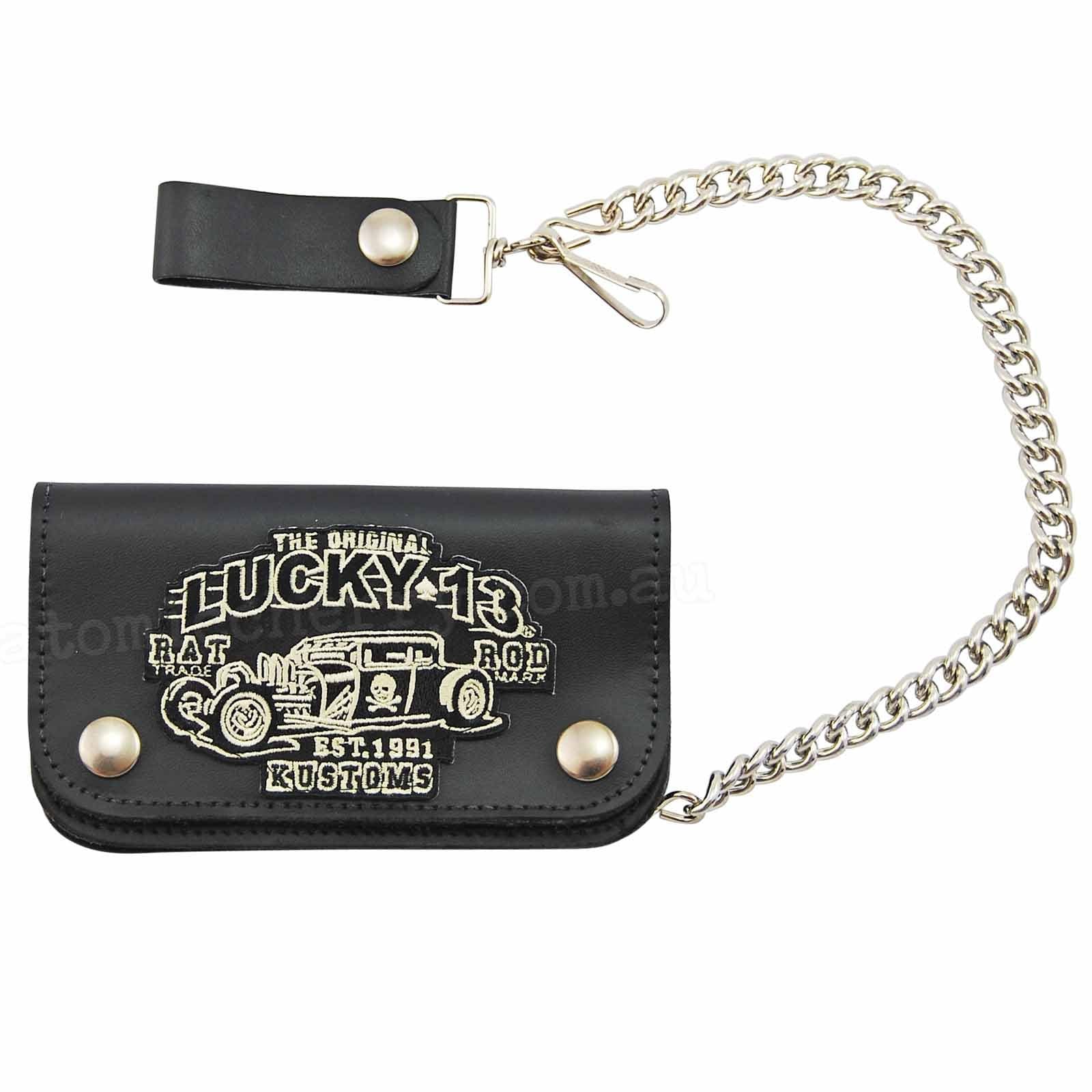 Lucky 13 Rat Rod Chain Wallet | Rockabilly – Atomic Cherry
